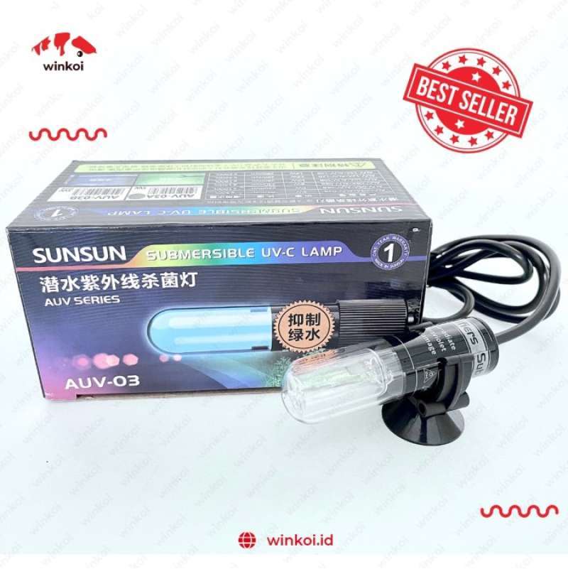 Jual SUNSUN UV C AUV 03A UV LAMP 3 WATT LAMPU UV AQUARIUM IKAN ...