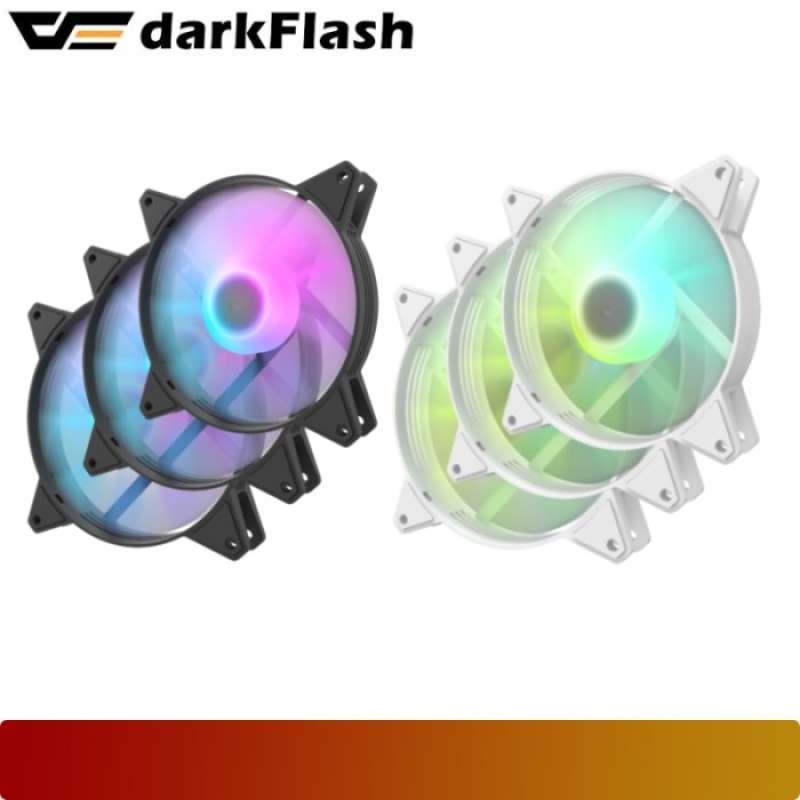 Jual DARKFLASH C6MS Aurora Spectrum | 120mm 3 Pack Fans - Hitam di ...