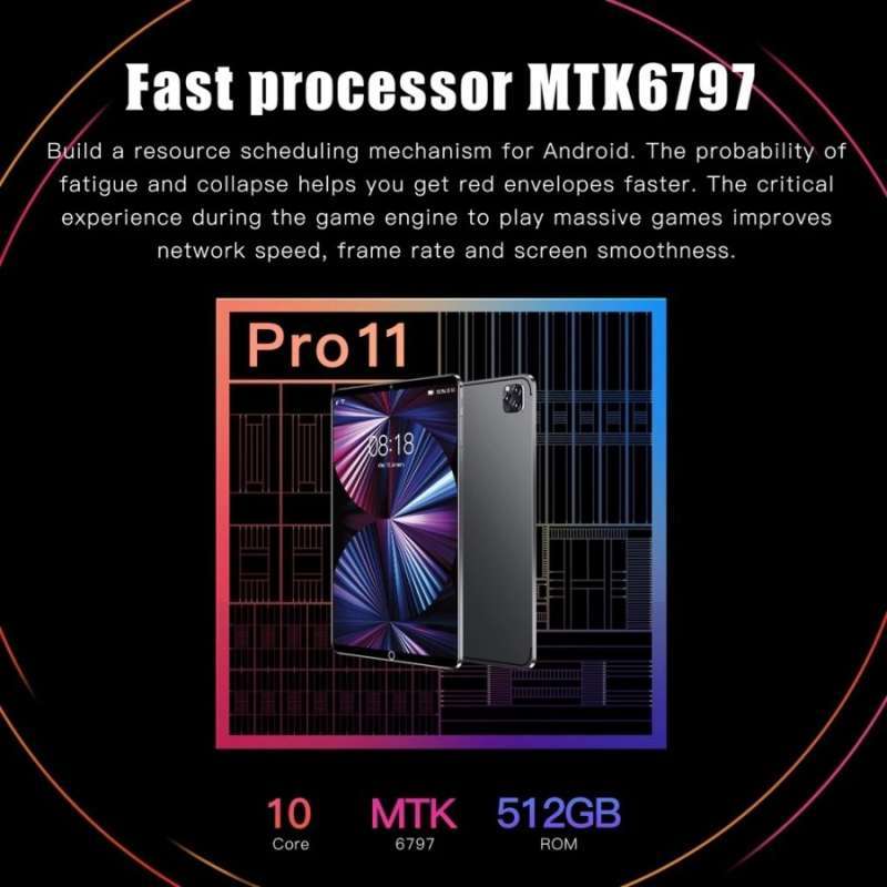 Jual Tablet Pc Baru Galaxy Tab Pro11 12gb + 512gb Tablet Android 10 ...