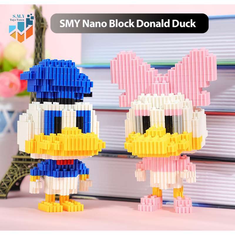 Promo SMY Nano Blocks DONALD DAISY DESY DUCK 3D Model, Mainan Blok ...