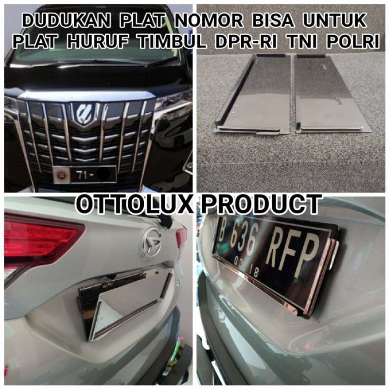 Promo DUDUKAN PLAT NOMOR BISA UNTUK PLAT HURUF TIMBUL DPR-RI APARAT - Stainles Diskon 50% di ...