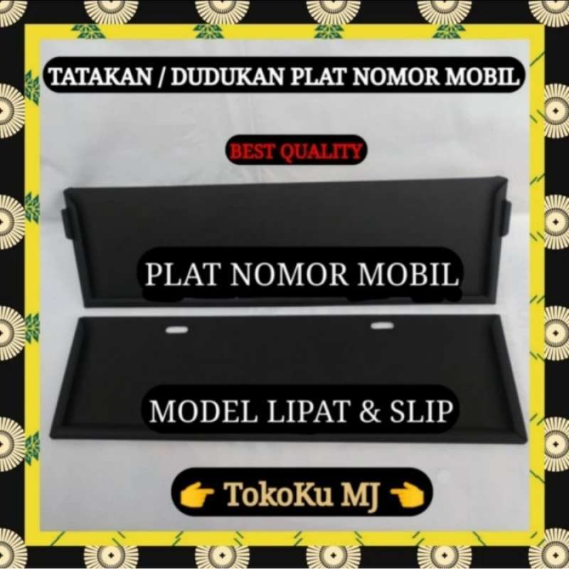Promo Tatakan Dudukan Plat Nomor Mobil (stainless Tebal) Model Selip ...