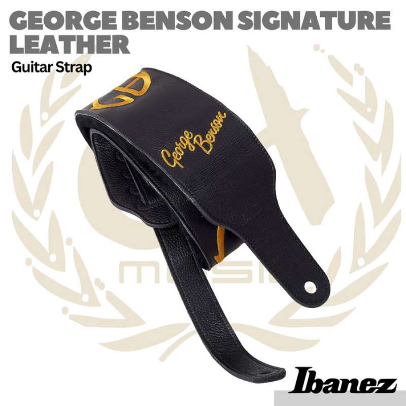 Jual IBANEZ GSL1000GB George Benson Signature Leather Guitar Strap ...