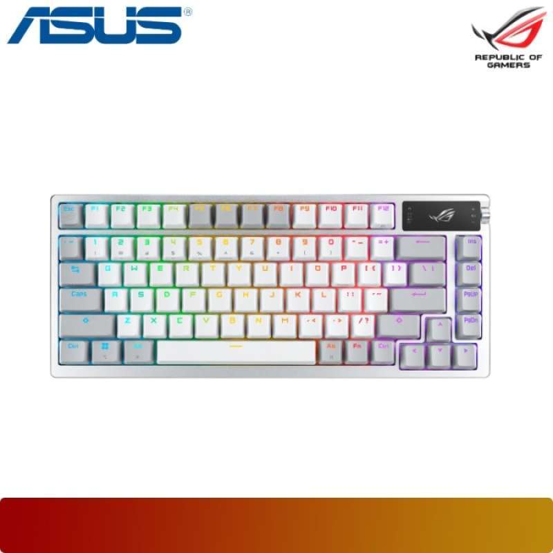 Jual ASUS ROG Azoth 75 Moonlight White Wireless DIY Custom Gaming ...