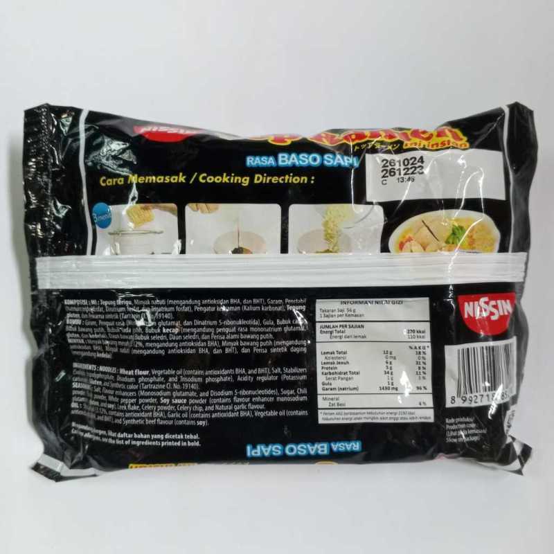 Jual Mie Top Ramen Rasa Baso Sapi 56gr dari Produk Nissin di Seller ...