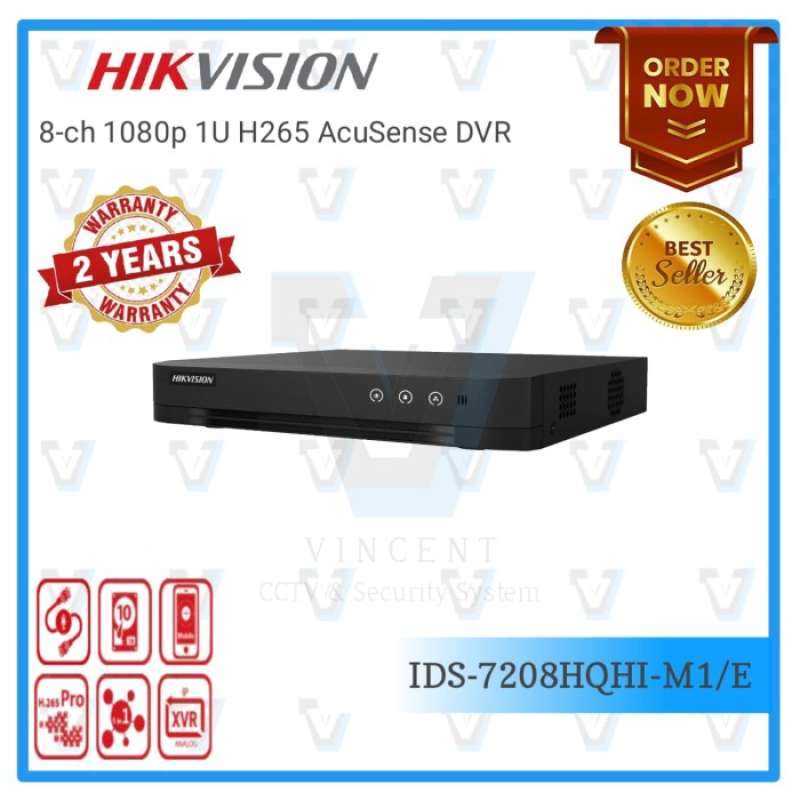 Promo New Dvr Hikvision 8Ch Ids-7208Hqhi-M1/E 8Ch Acusense Dvr Diskon ...