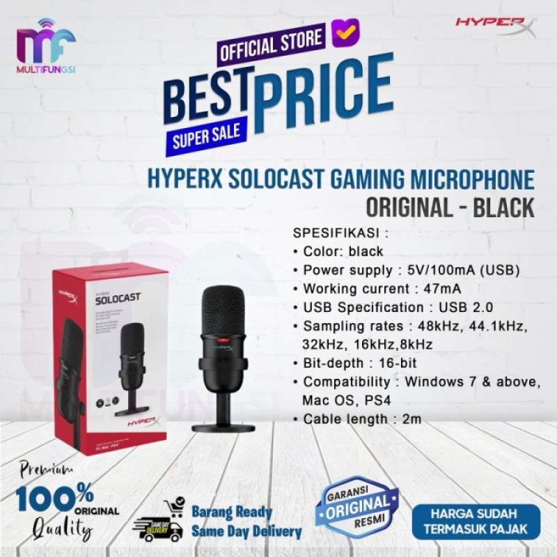 Promo HyperX Solo Cast Gaming Microphone Diskon 9% di Seller SAFKA ...