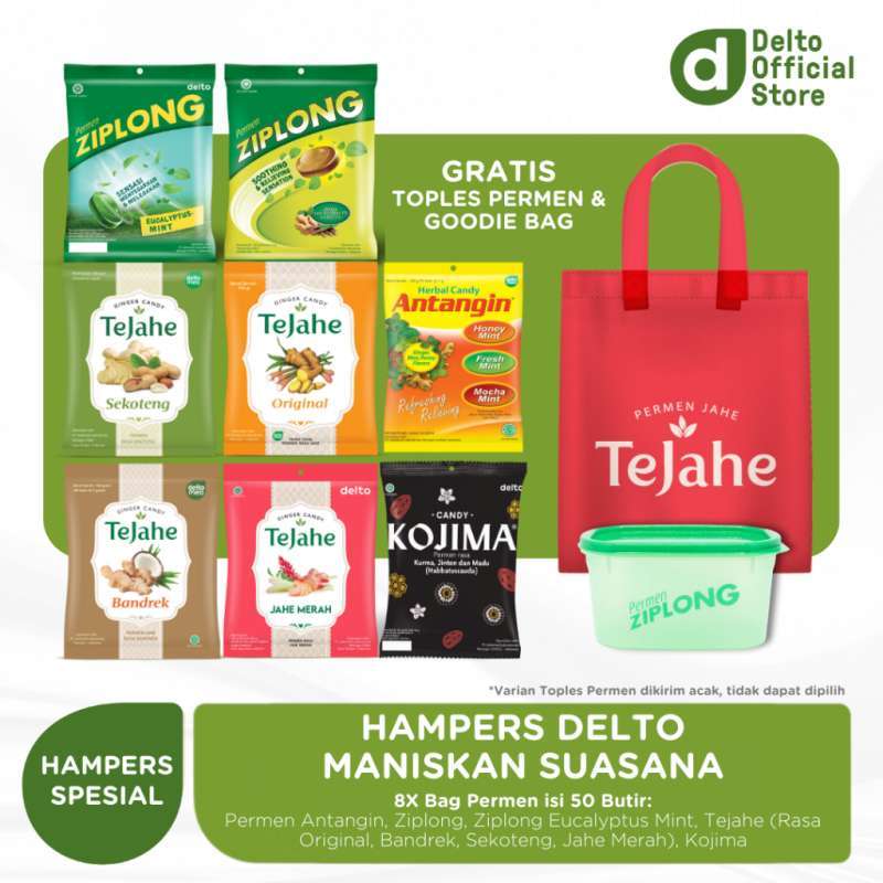 Promo Hampers Delto Maniskan Suasana (8x Permen Bag 50 Butir Aneka Rasa ...