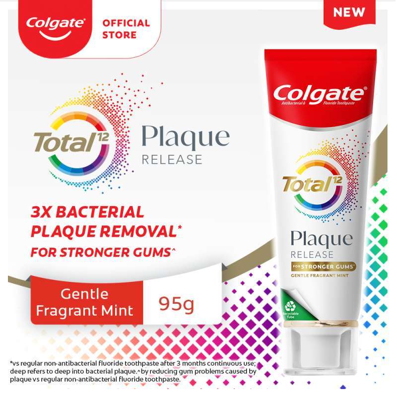 Promo Colgate Total Plaque Release Gentle Fragrant Mint Toothpaste [95 ...