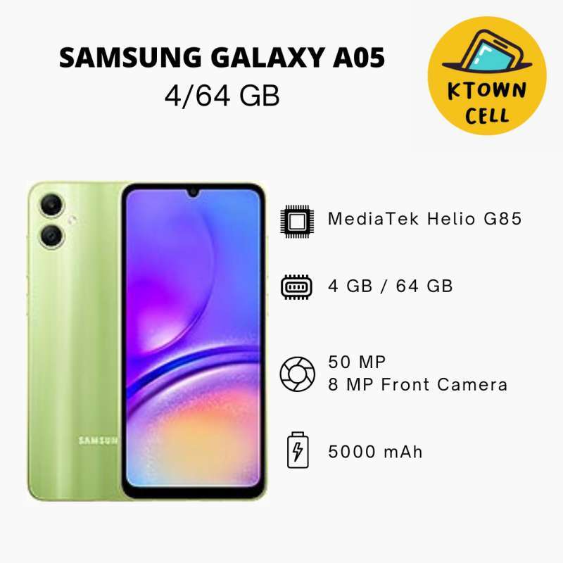 Jual SAMSUNG GALAXY A05 4/64GB GARANSI RESMI di Seller Ktown Cell ...