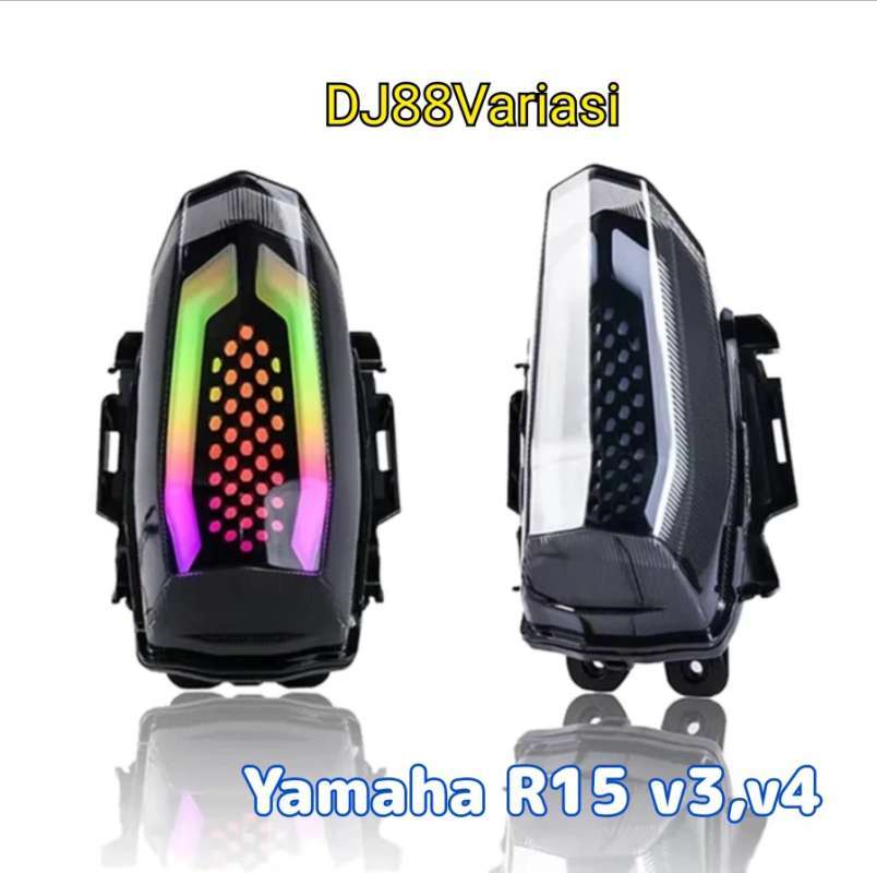 Jual Stoplamp Rgb R15 V3 | V4 Terbaru Model R1m Lampu Rem Belakang Sein ...