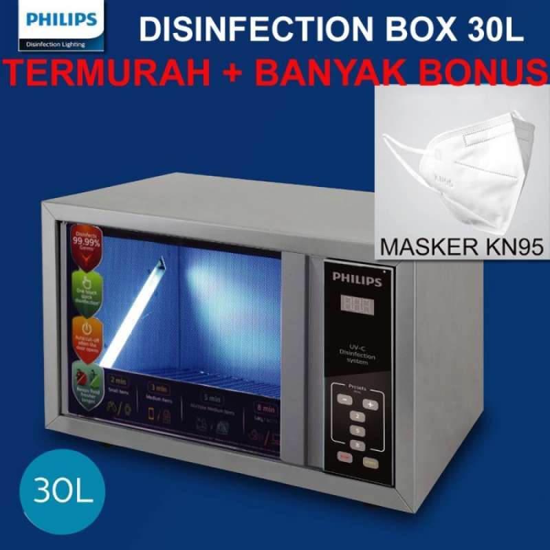 Promo Philips UVC Disinfection Box Chamber 30L Steril Kuman dan Bakteri Diskon 23% di Seller ...