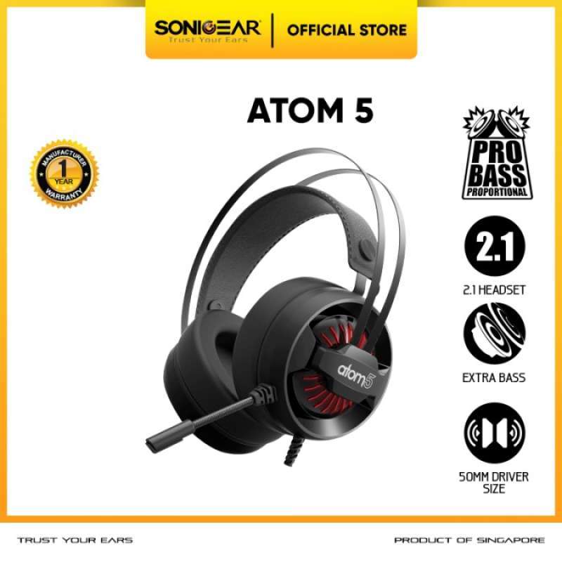 Promo Headset Gaming Atom 5 Pro Bass 7 Colour Lightning - Cocok untuk ...