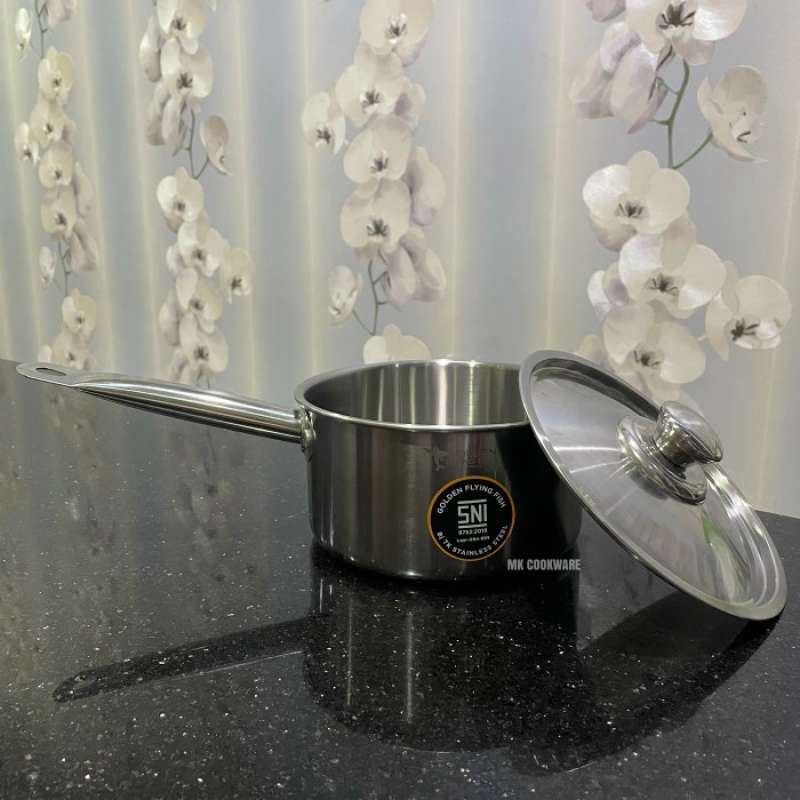 Promo New Golden Flying Fish - Sauce Pan 18cm - Panci Stainless Steel ...