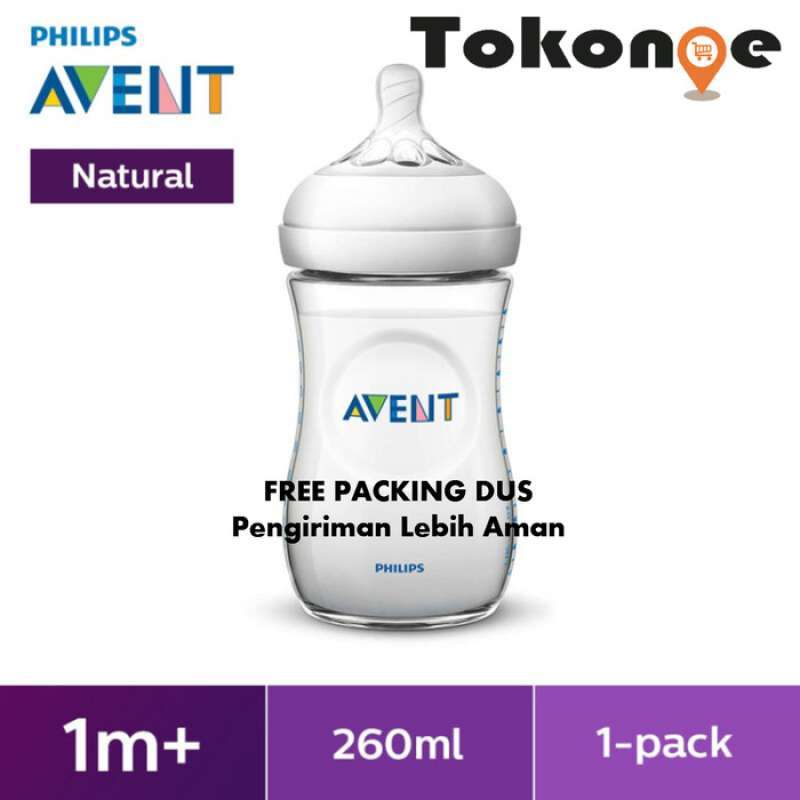 Promo Philips AVENT Natural bottle botol susu 260ml SCF693 Single Box Satuan - Putih___Tanpa Dus ...