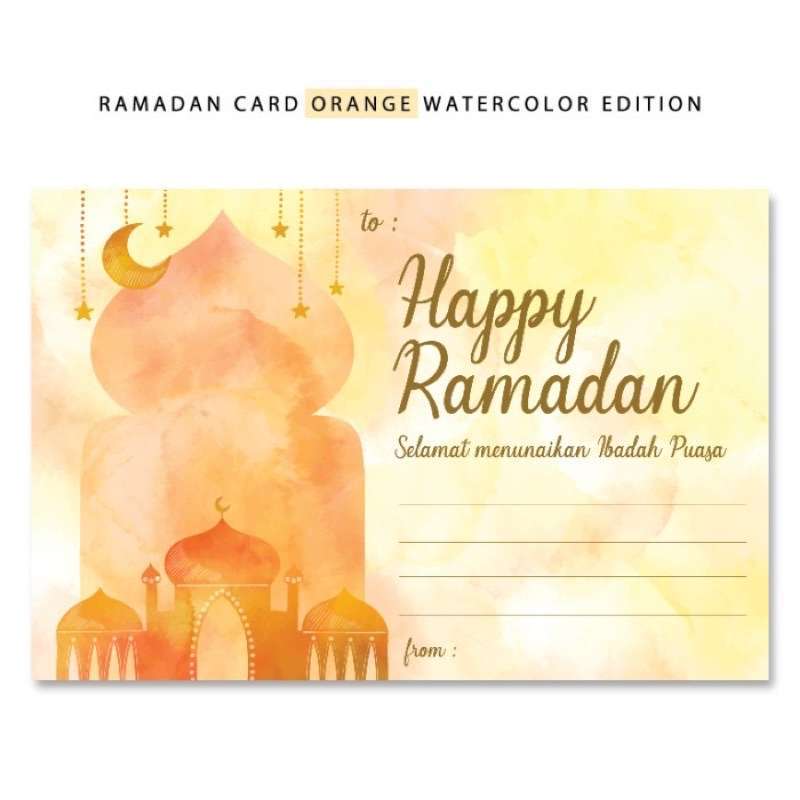 Jual Ramadan Card Greeting Wishes Selamat Hari Raya Idul Fitri Kartu ...