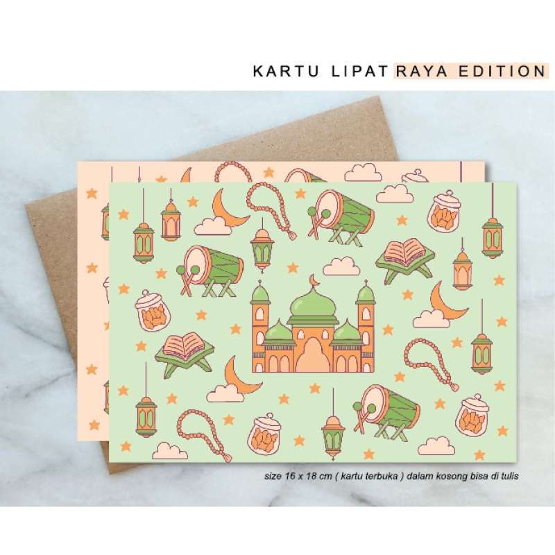 Jual Ramadan Card Greeting Wishes Selamat Hari Raya Idul Fitri Kartu ...