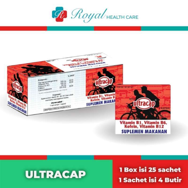 Promo NEO ULTRACAP Box Isi 25 Strip Suplementasi Vitamin B1 B6 B12 Diskon 33% di Seller Alfaza ...
