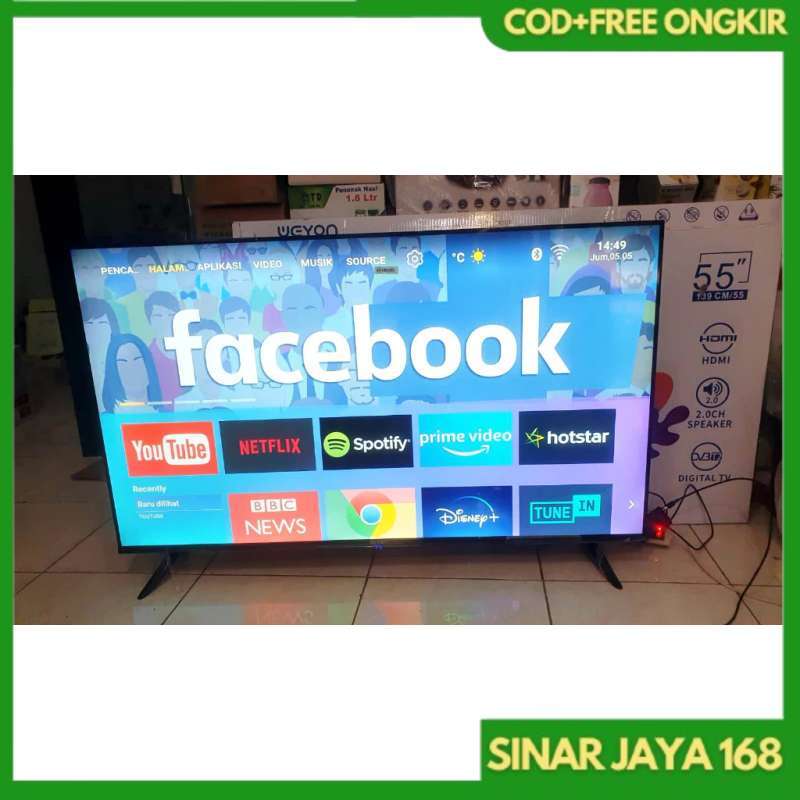 Promo Android Tv Led 32 43 50 55 Inch Weyon Sakura Digital Smart Tv / Free Packing Kayu Diskon ...