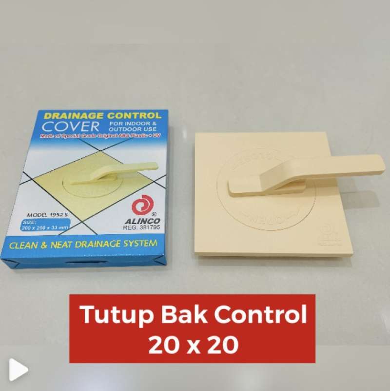 Promo Tutup Bak Kontrol / Drainage Control Cover 20 x 20 ABS Alinco Cream Diskon 23% di Seller ...