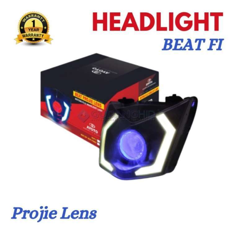 Jual Lampu Depan BEAT FI ESP Ayoto Headlamp Biled Projie Reflektor ...