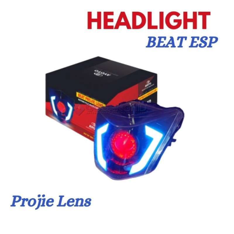 Jual Lampu Depan BEAT FI ESP Ayoto Headlamp Biled Projie Reflektor ...