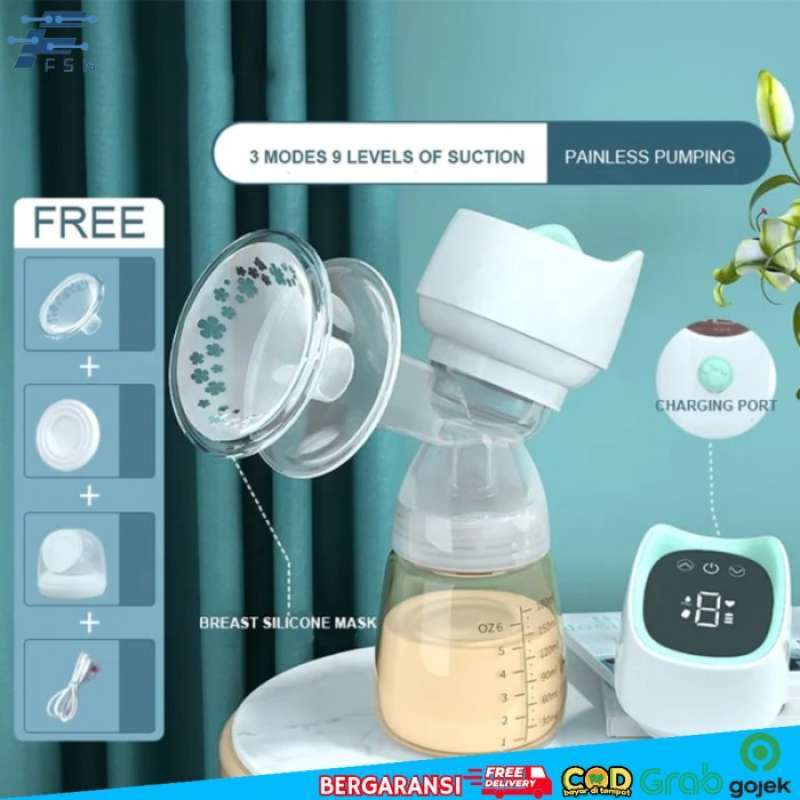Promo Pompa ASI Elektrik Portable Breast Pumping 3 Modes 9 Level ...