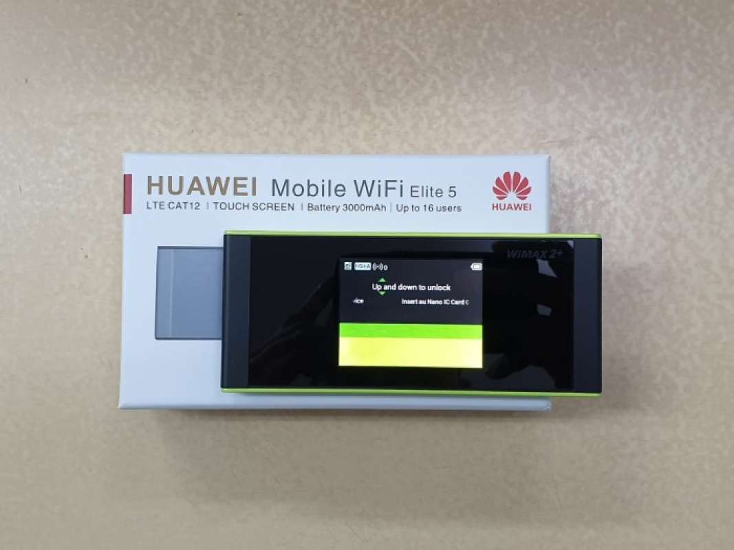 Promo Huawei Modem 4G LTE WiFi Elite 5 W05 Portable Mifi Touchscreen ...