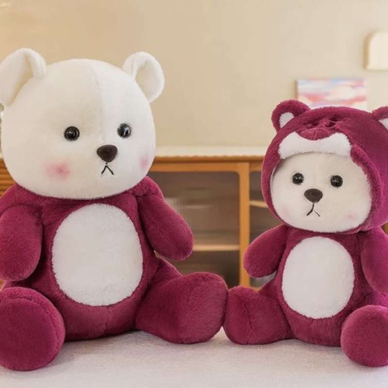 Promo Boneka Teddy Bear Hoodie Lotso Kuromi Strawberry exclusive ...