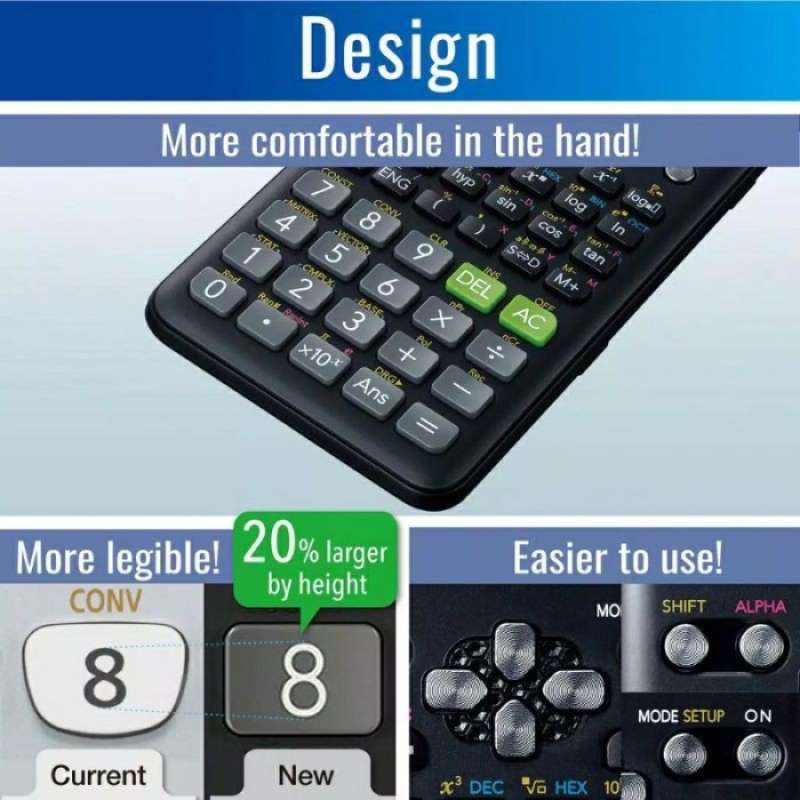 Jual Casio FX-82MS Scientific Calculator Kalulator Ilmiah Sekolah ...