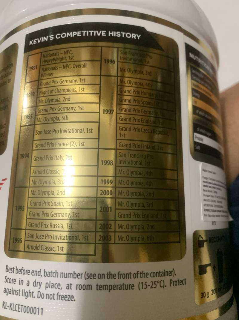 Jual Kevin Levrone Gold Iso 4,4 Lbs 2000 Gr Whey Protein Isolate 90% ...