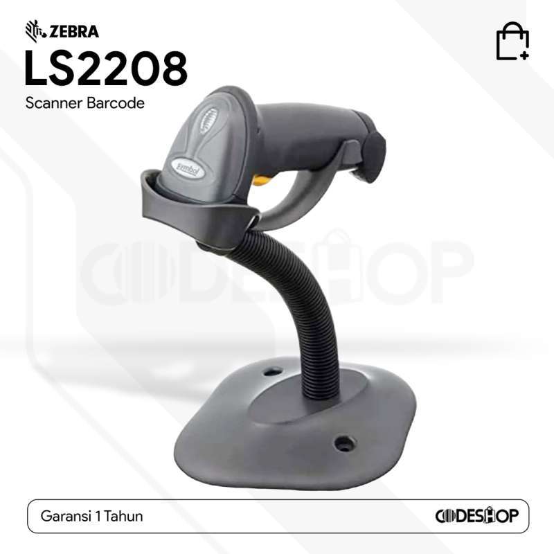 Jual Scanner 1D Symbol Zebra LS2208 Scan Barcode Port PS2 di Seller ...