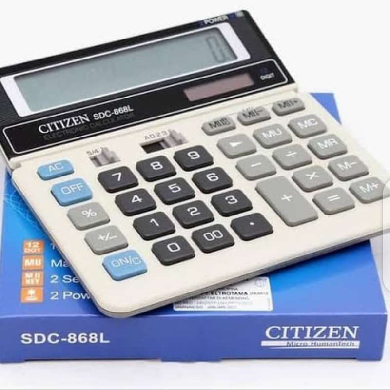 Jual Kalkulator 12 Digit Citizen Sdc-868l Di Seller Maha Karya Seller ...
