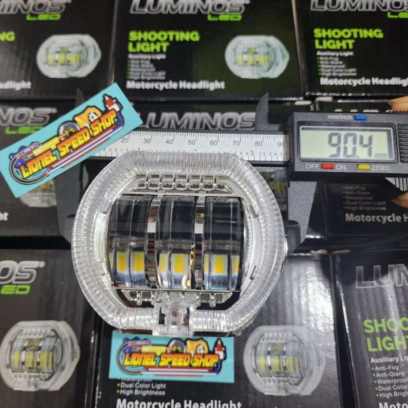 Promo Lampu Daymaker Projie Billed Luminos Led 3 lensa motor mobil 35 ...