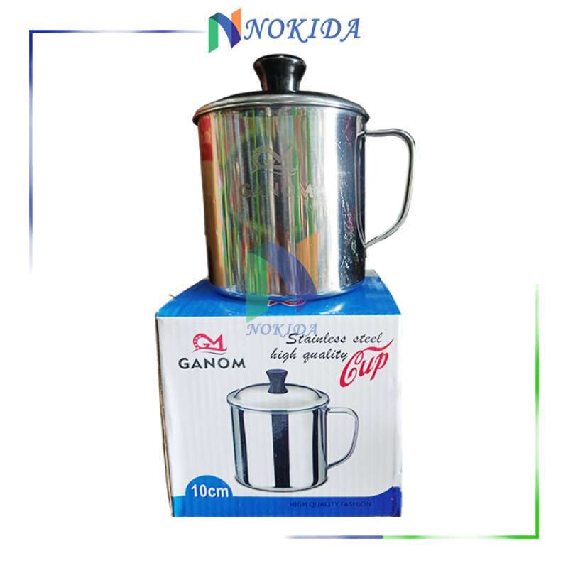 Jual Nokida Gelas Cantel Stainless Steel Ganom 10 Cm / Mug Air Panas 1 ...