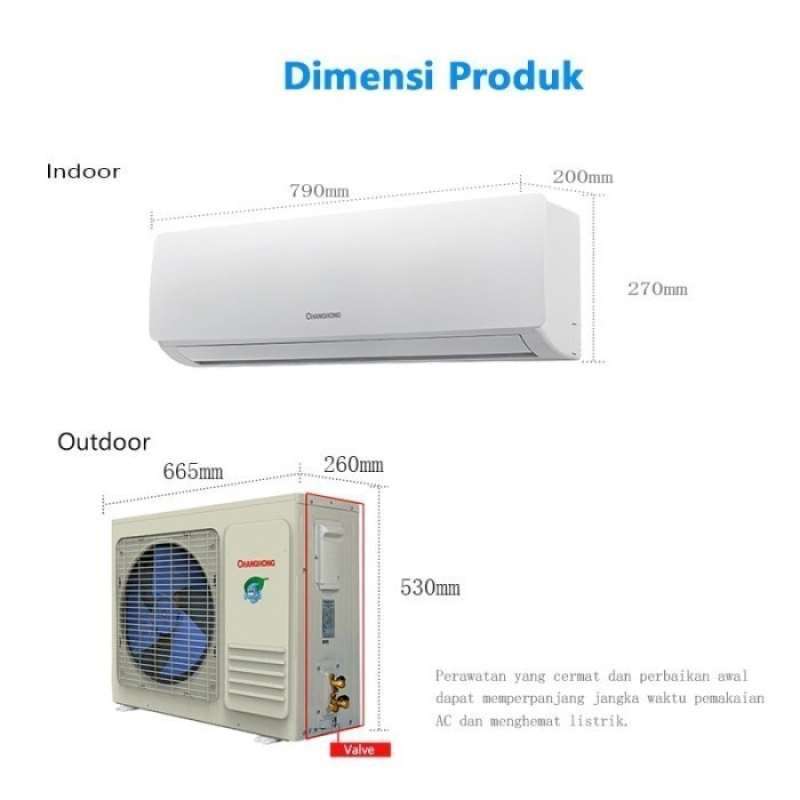 Jual Ac Changhong 1pk R32 Turbo Deluxe Csc09nvc4 / 09nvc4 Jabodetabek - Unit Saja Di Seller Mega ...