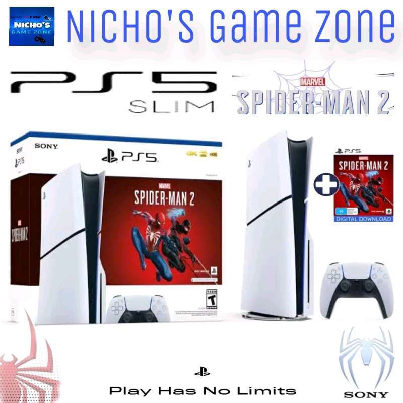 Jual Sony PS5 Playstation 5 Slim Disc Version Bundle Spiderman di ...