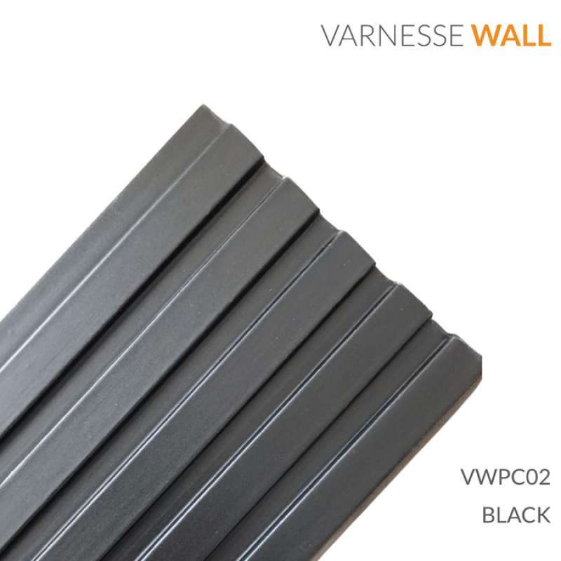 Promo VARNESSE WALL WPC WOOD PANEL WALLPANEL - BLACK-10MM Diskon 50% di ...
