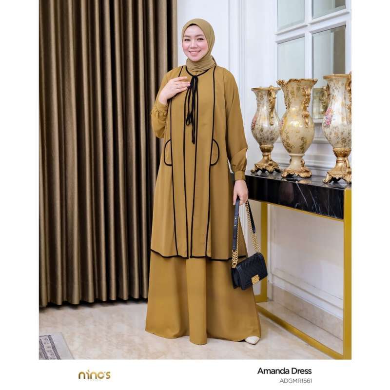 Jual Amanda Dress By Ninos Design - Maroon Di Seller Nino's Design ...