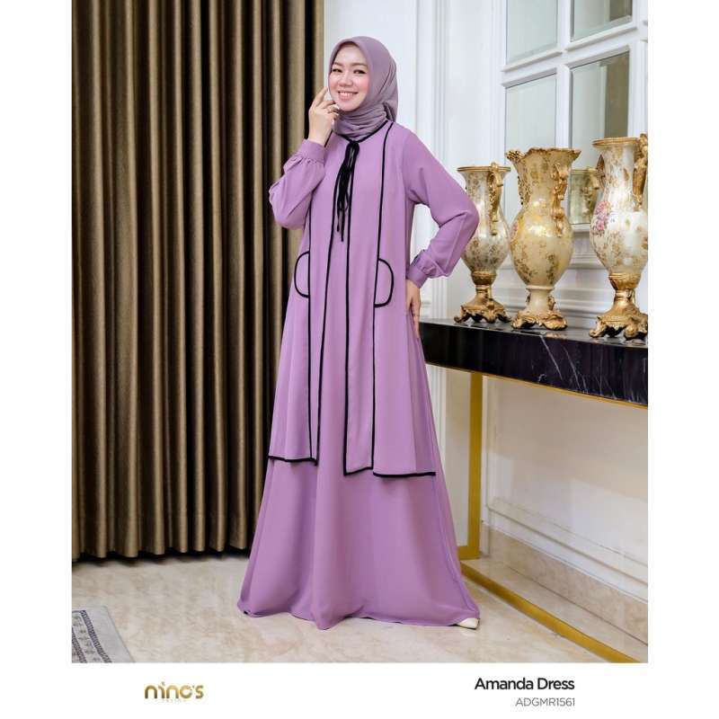 Jual Amanda Dress By Ninos Design - Dusty Purple di Seller Nino's ...