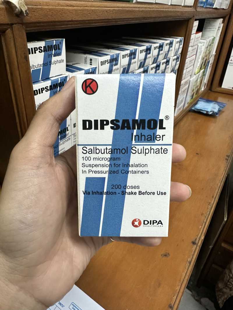 Jual Dipsamol Inhaler 100 Mcg Inhaler Box 200 Dosis Original Salbutamol ...