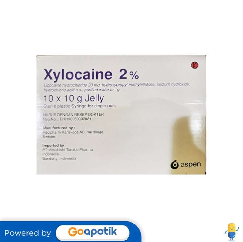 Jual Xylocaine 2% Gel 10 Gram Box 10 Syringe Plastik Di Seller Apotek Jaddah Farma - Utan Kayu ...