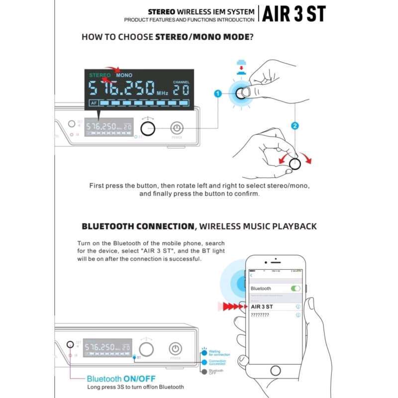 Jual Wave Audio Monitor Wave Air 3 St Trans - Wireless Iem Transmitter ...