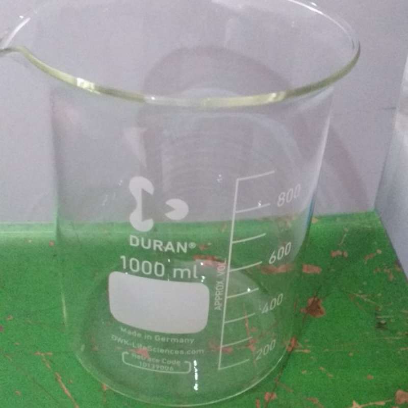 Promo Gelas Beaker Beaker glass Gelas Beker DURAN 1000 ml 1 liter ...