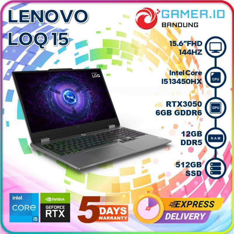 Jual Lenovo Loq 15 I5 13450hx Rtx3050 12gb 512gb 15.6fhd 144hz 100srgb Di Seller Gamer Id ...