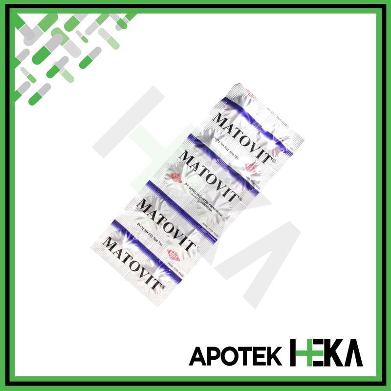 Jual Matovit Strip isi 10 Tablet - Suplemen Vitamin Mata di Seller ...