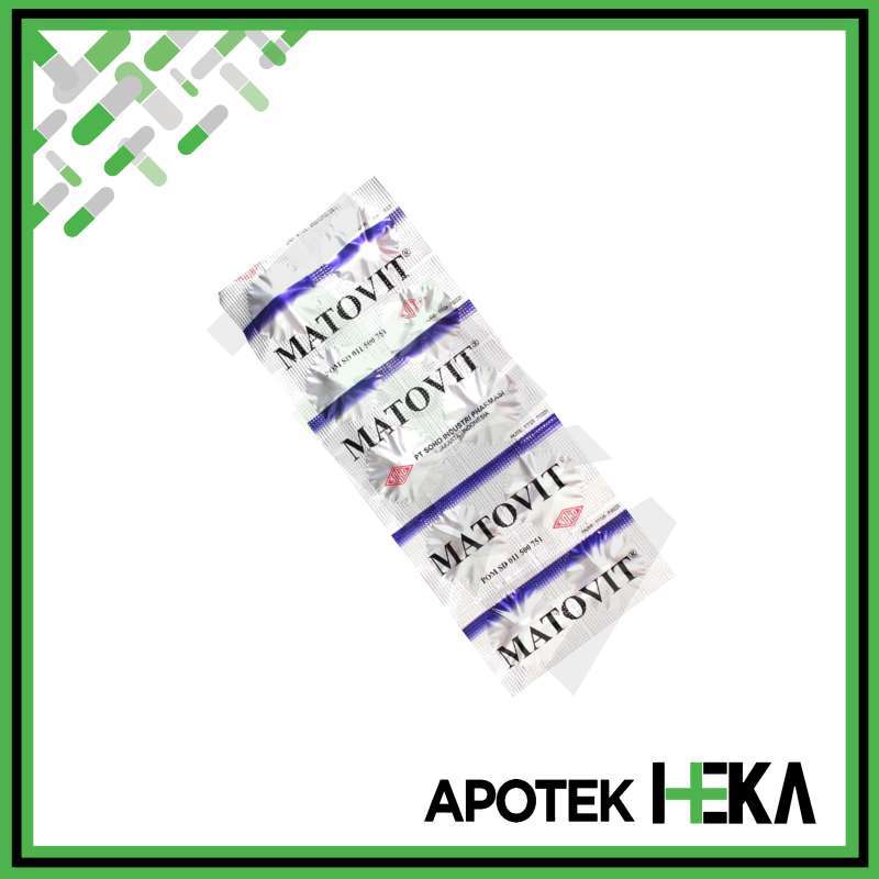 Jual Matovit Strip isi 10 Tablet - Suplemen Vitamin Mata di Seller ...