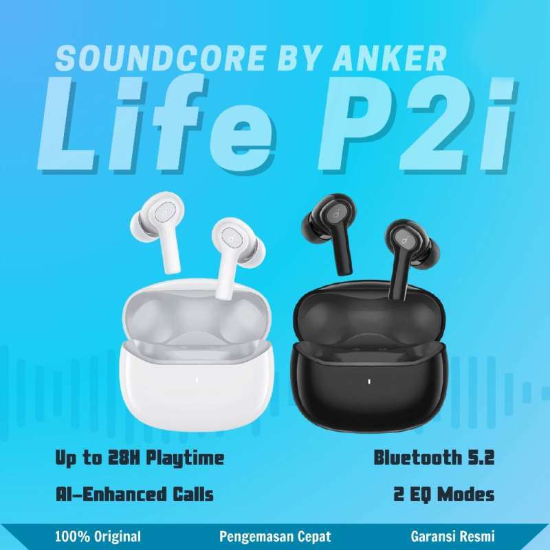 Promo True Wireless Earbuds Anker Soundcore Life P2i A3991 Original ...