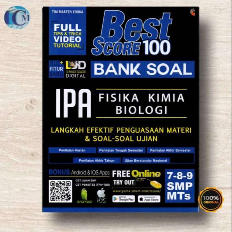 Jual Buku Best Score 100 Bank Soal Ipa Smp Kelas 7, 8, 9 Di Seller Cerdas Media Books - Dwikora ...