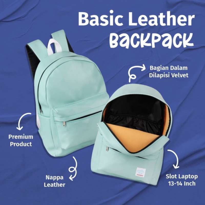 Promo Paddy Basic Leather Backpack - Tas Ransel Kulit Sekolah Serbaguna ...
